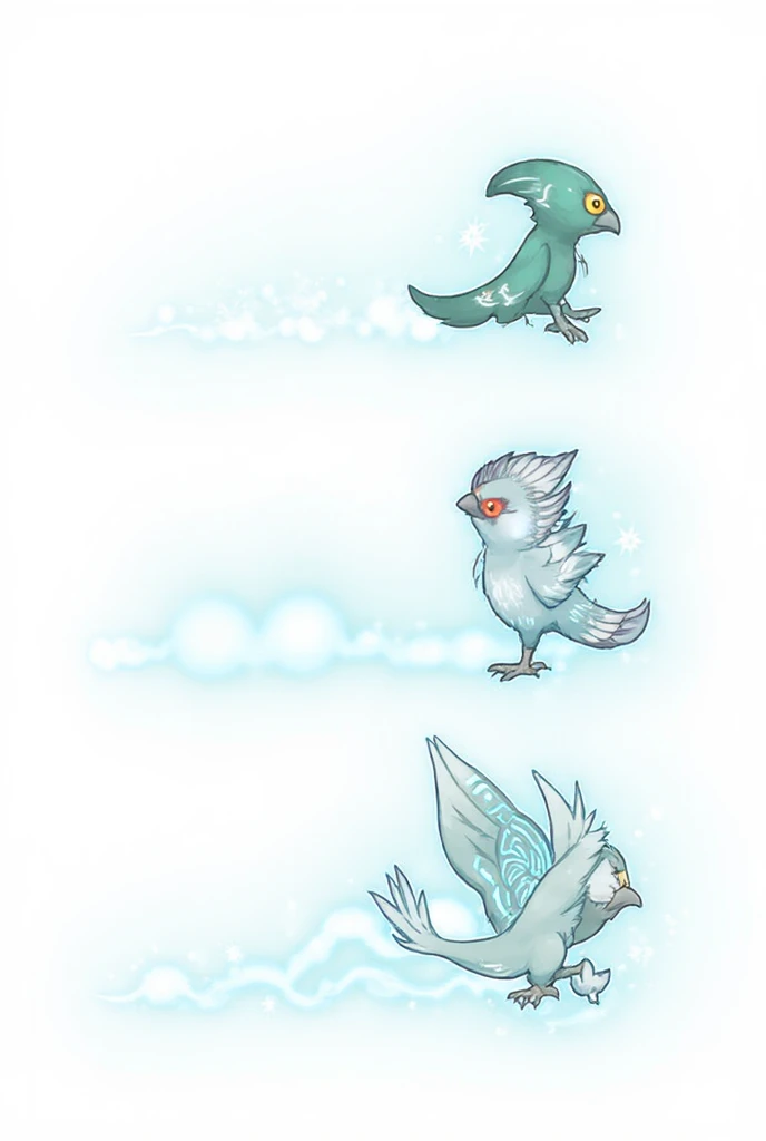 🧚 Enhanced Prompt: Mythical Blue/Green Hawk Monster Evolution - SeaArt AI