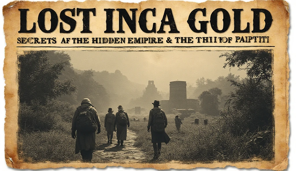 Vintage newspaper front page style thumbnail, bold old-fashioned ...