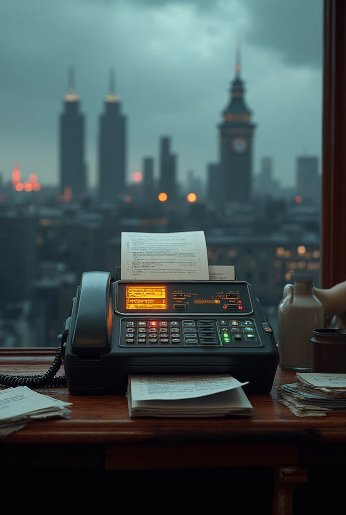 Fax machine image of a fax being set to berlin,detailed fax machine ...