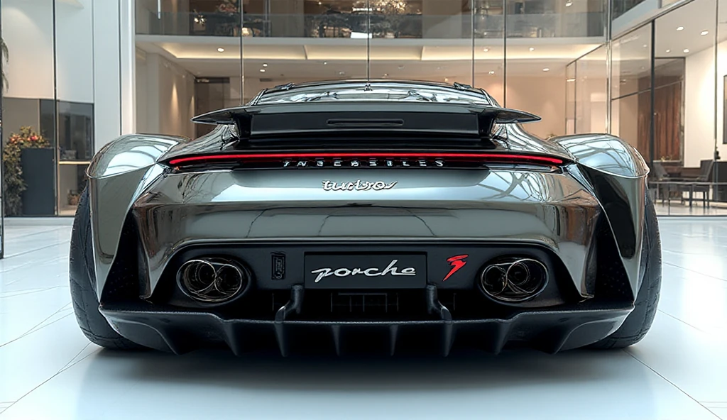 Design back full car back view of a ultra luxurious 2026 porches 911 ...