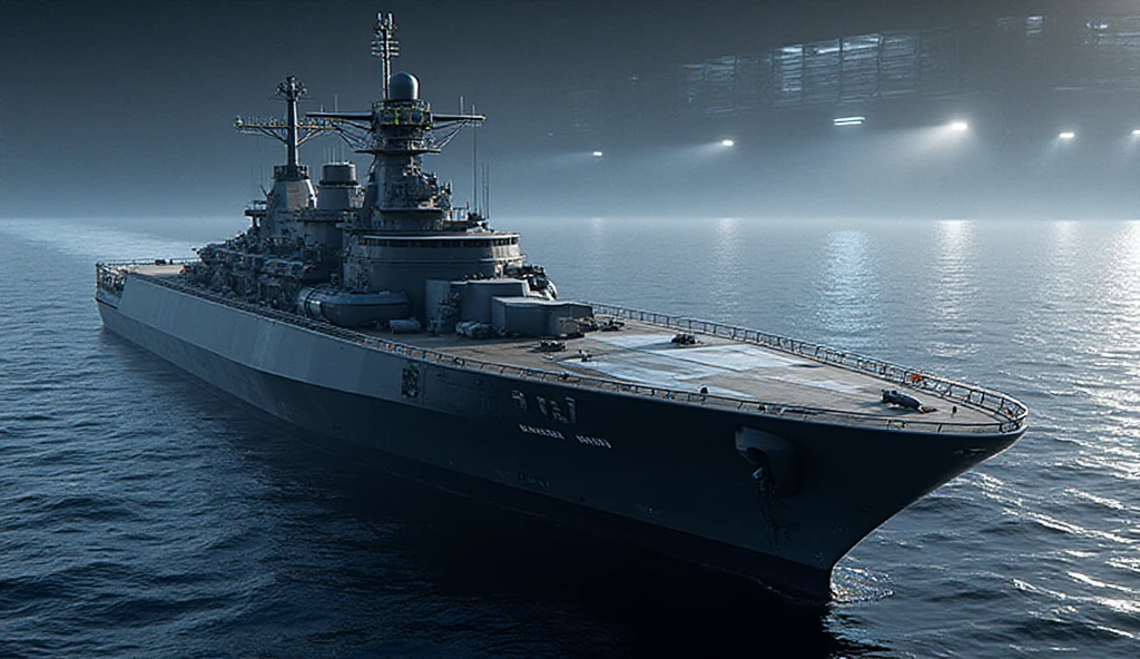 Ultra-realistic full HD render of a modern Japanese navy warship with ...