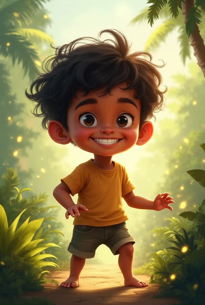 The brown-colored boy - SeaArt AI