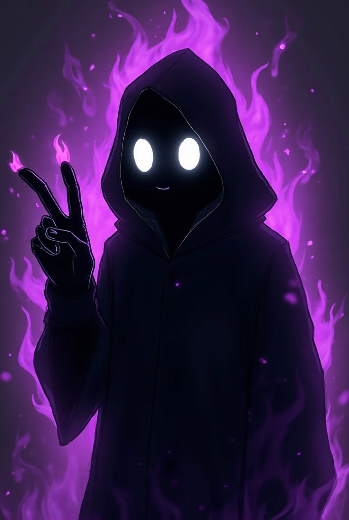A Phonk aura that is black and goes around like fire and is purple him ...