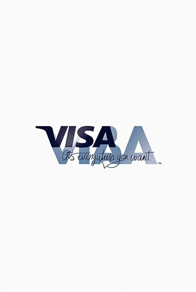 Create another unique logo design of visa with the tagline it - SeaArt AI