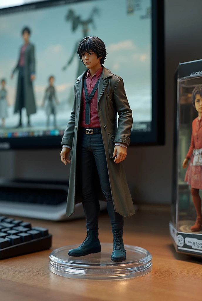 Create a 1/7 scale commercialized figurine of the characters in the ...