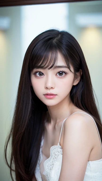 Japanese 18The beauty of talent、Oval Face、Straight nose、thin eyebrows ...