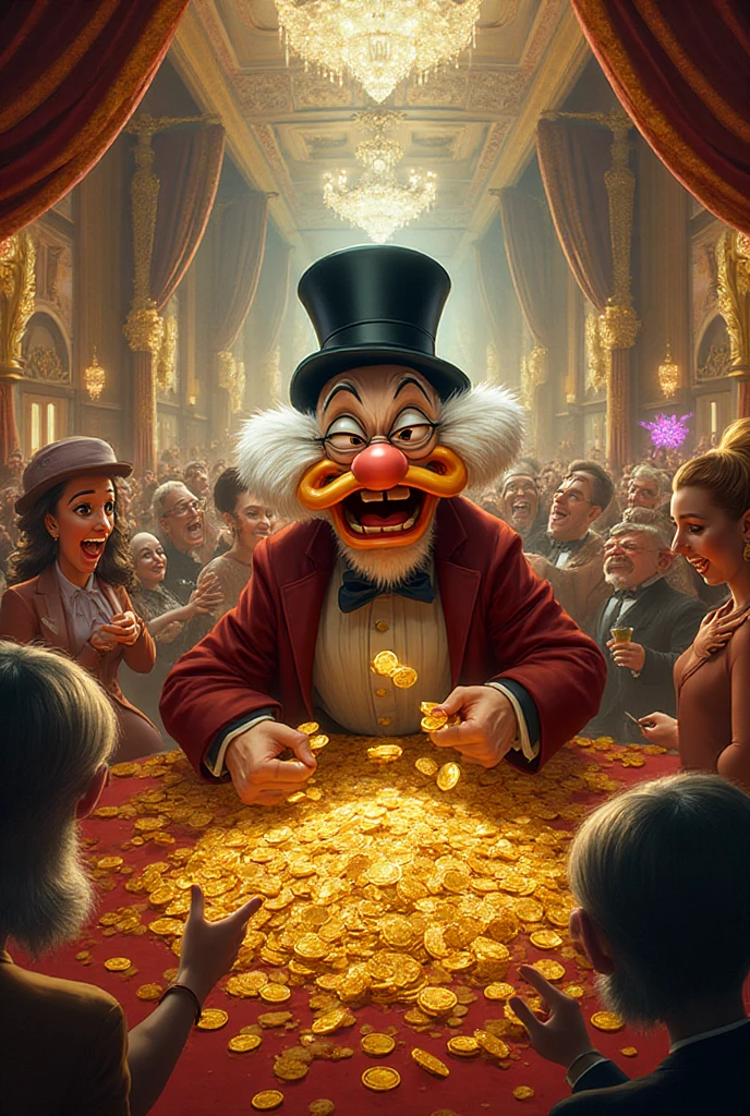 Create a big party with the Uncle Scrooge theme - SeaArt AI