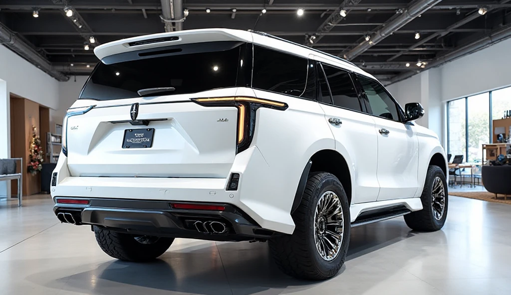 Design( back)view of a ultra luxurious (2026 Lincoln Navigator - SeaArt AI