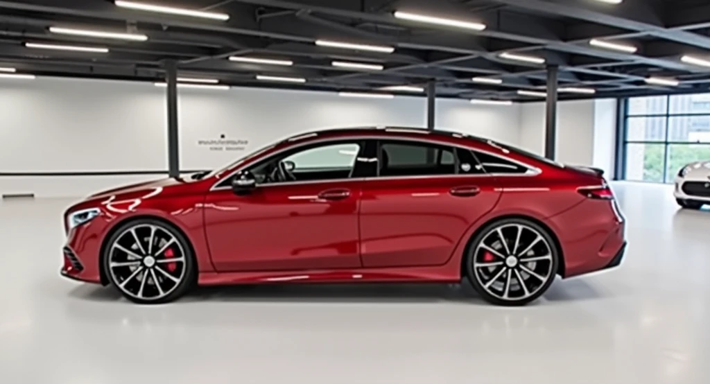 Mercedes Benz s class side view - SeaArt AI