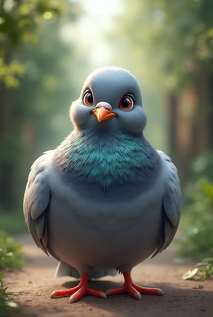 Make happy pigeon so happy his smiles ve happy but Normal pigeon ...
