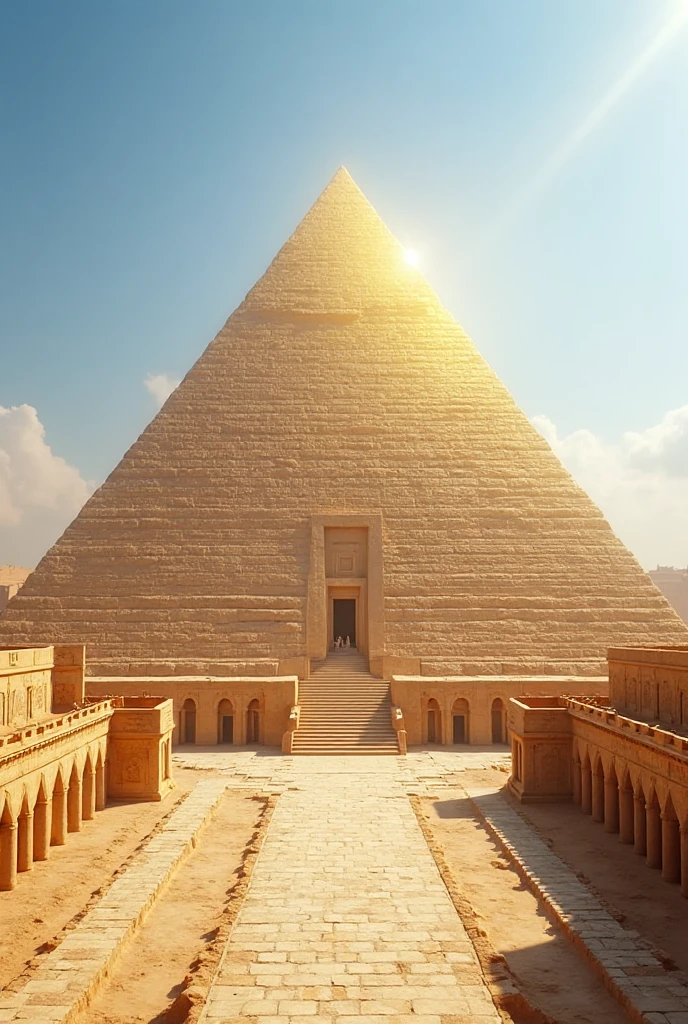 A breathtaking, newly completed Step Pyramid of Djoser in ancient Egypt ...