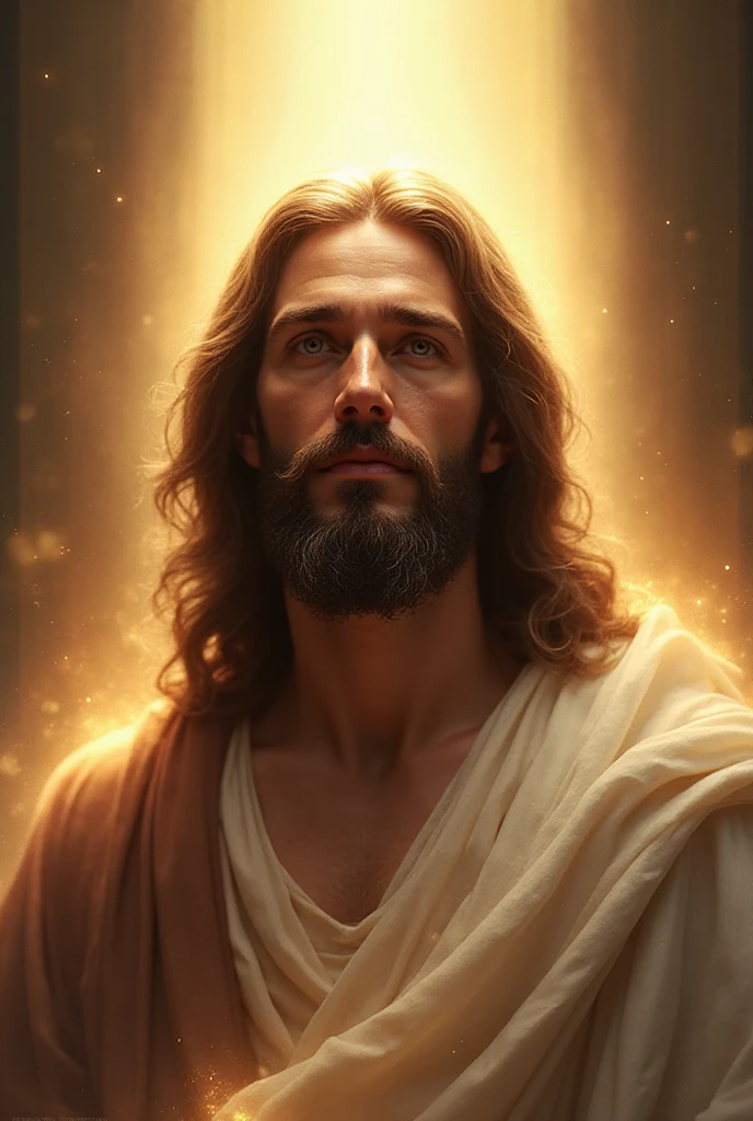 Create for me an image of Jesus in front with the highest quality and ...