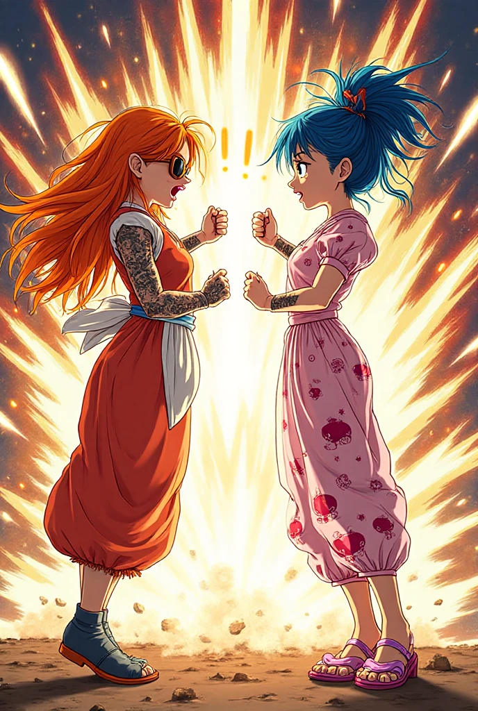 In the iconic art style of Toriyama Akira, an anime illustration of the ...