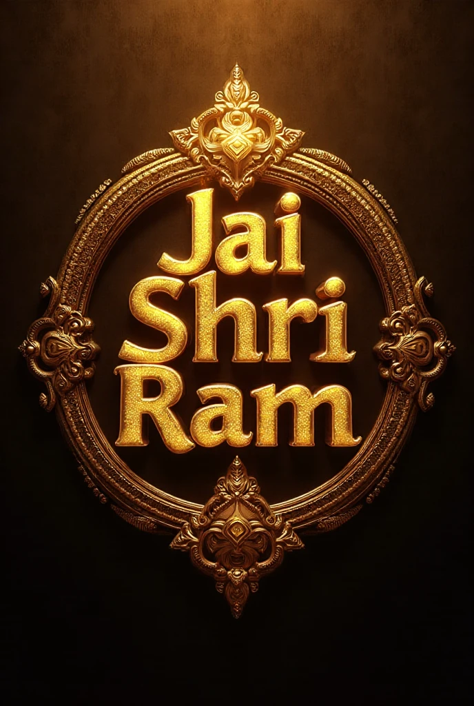 Generate a serif font bold and shiney gold metal ornamental logo ...