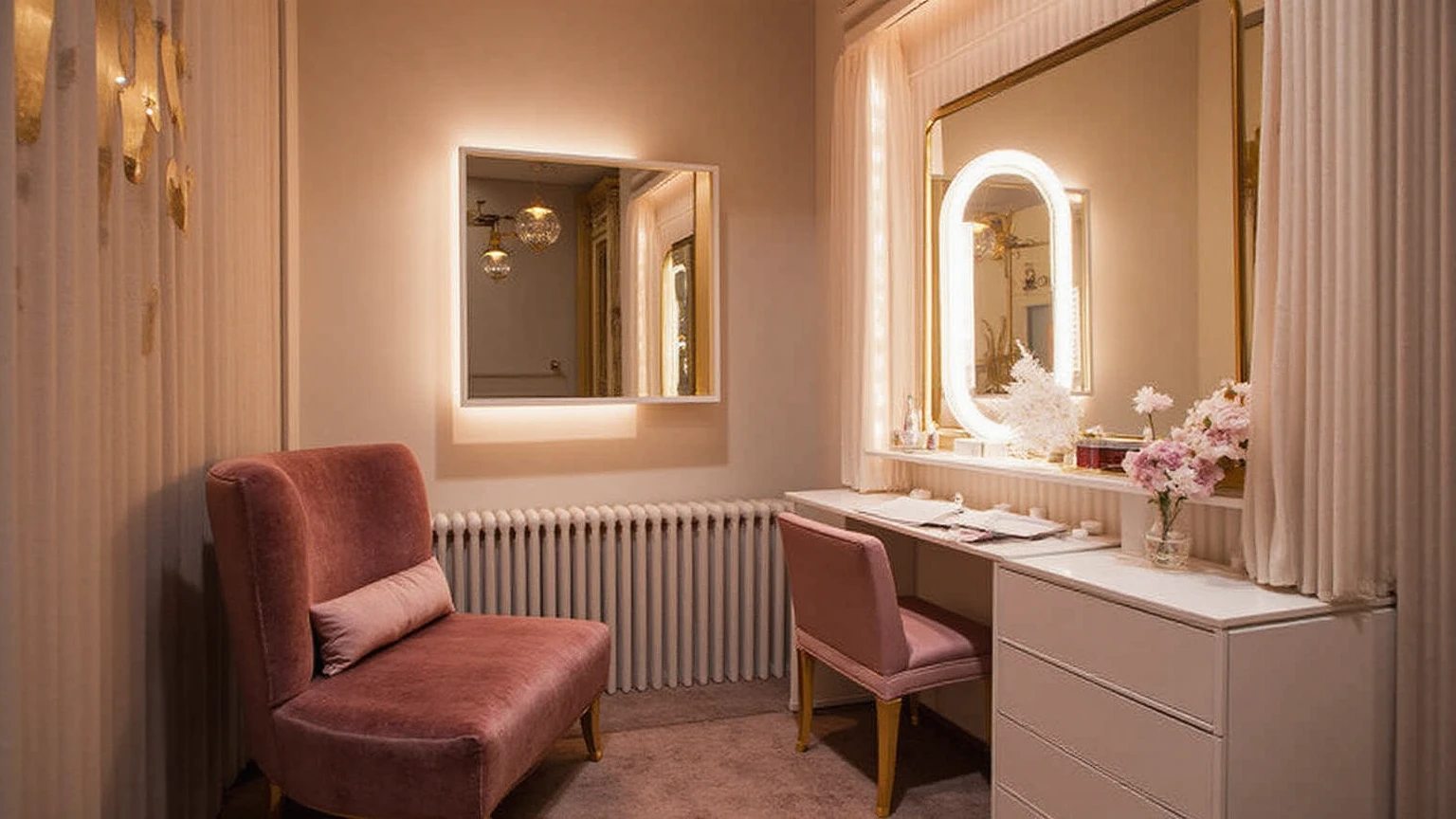 The lash studio is intimate and cozy, designed for a single person ...