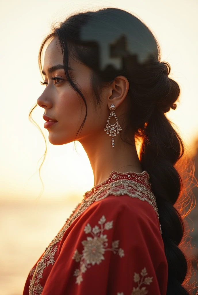 High quality, 8K Ultra HD, A beautiful double exposure that combines an ...