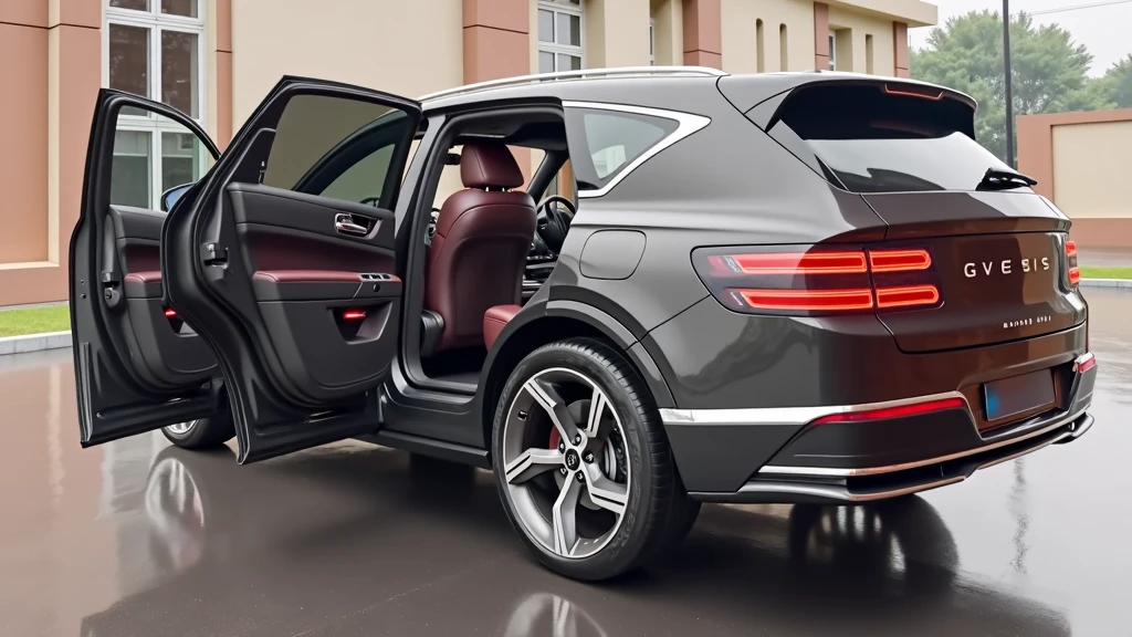 Ultra-photorealistic 8K render of a 2025 Genesis GV80 luxury SUV ...