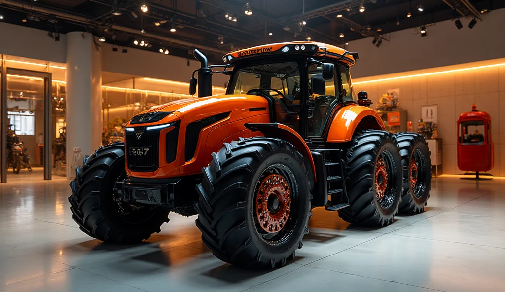 2026 Thai Mart Tractor, color orange, ultra HD, shining, detailed ...