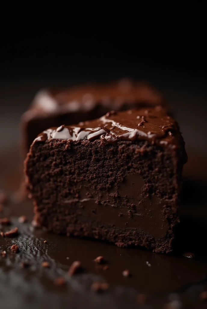 Cinematic frame of chocolate, chocolate cake, dark background - SeaArt AI