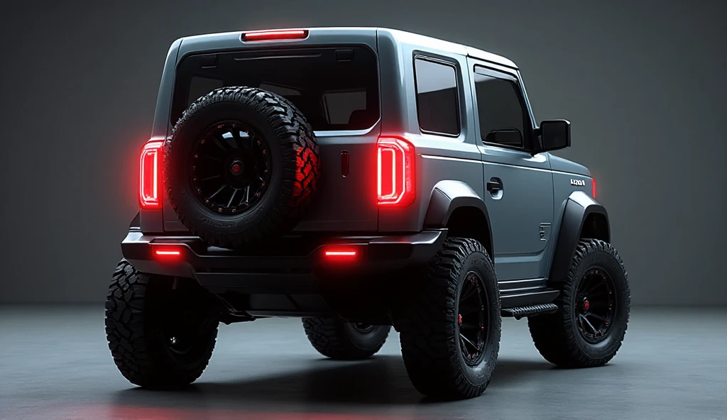 Straight Back View Prompt: 2026 Suzuki Jimny concept SUV, hyper ...