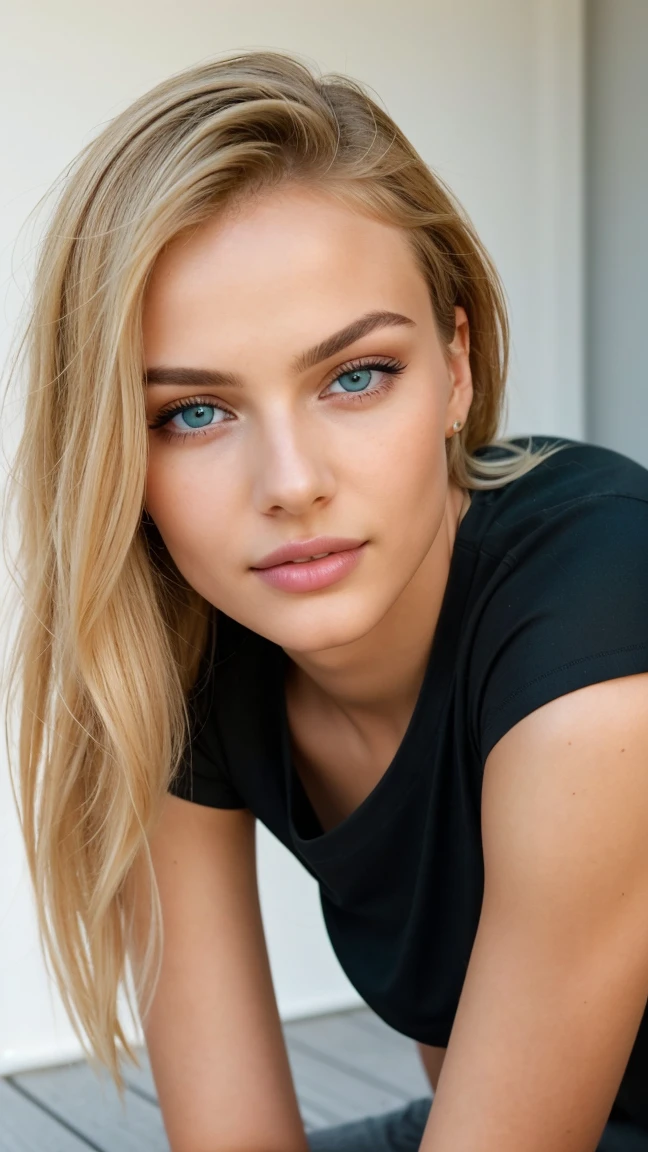 Extremely realistic DSLR-style photo of a 21-year-old androgynous trans ...