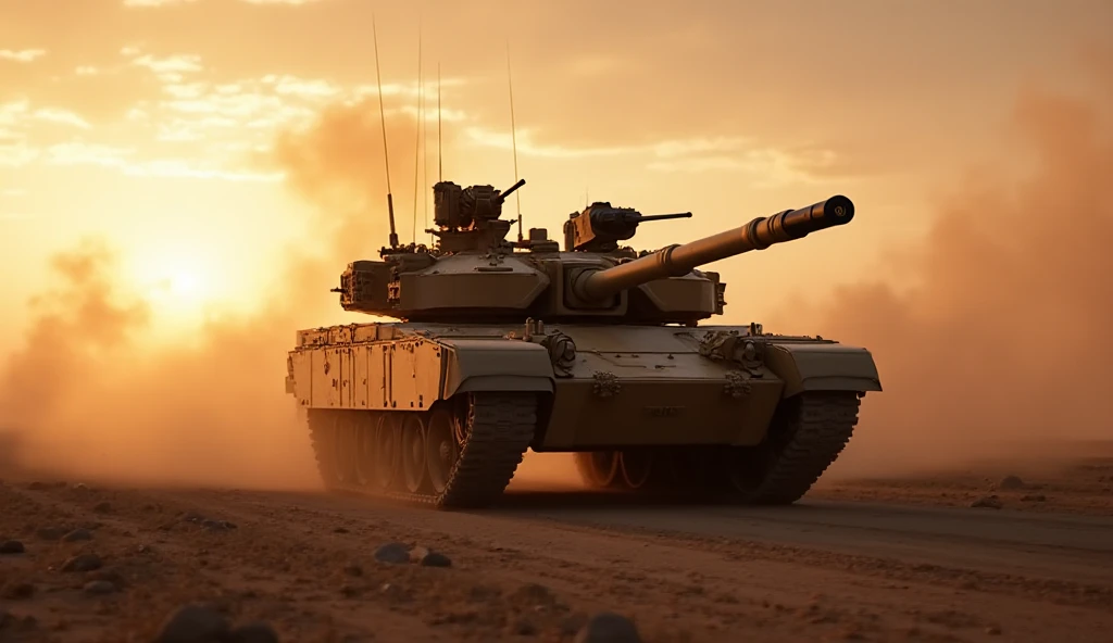 Ultra-realistic render of a M1 Abrams main battle tank, desert ...