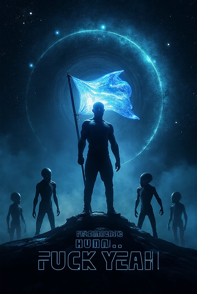 "A dark outer space background with glowing stars and a massive galaxy ...