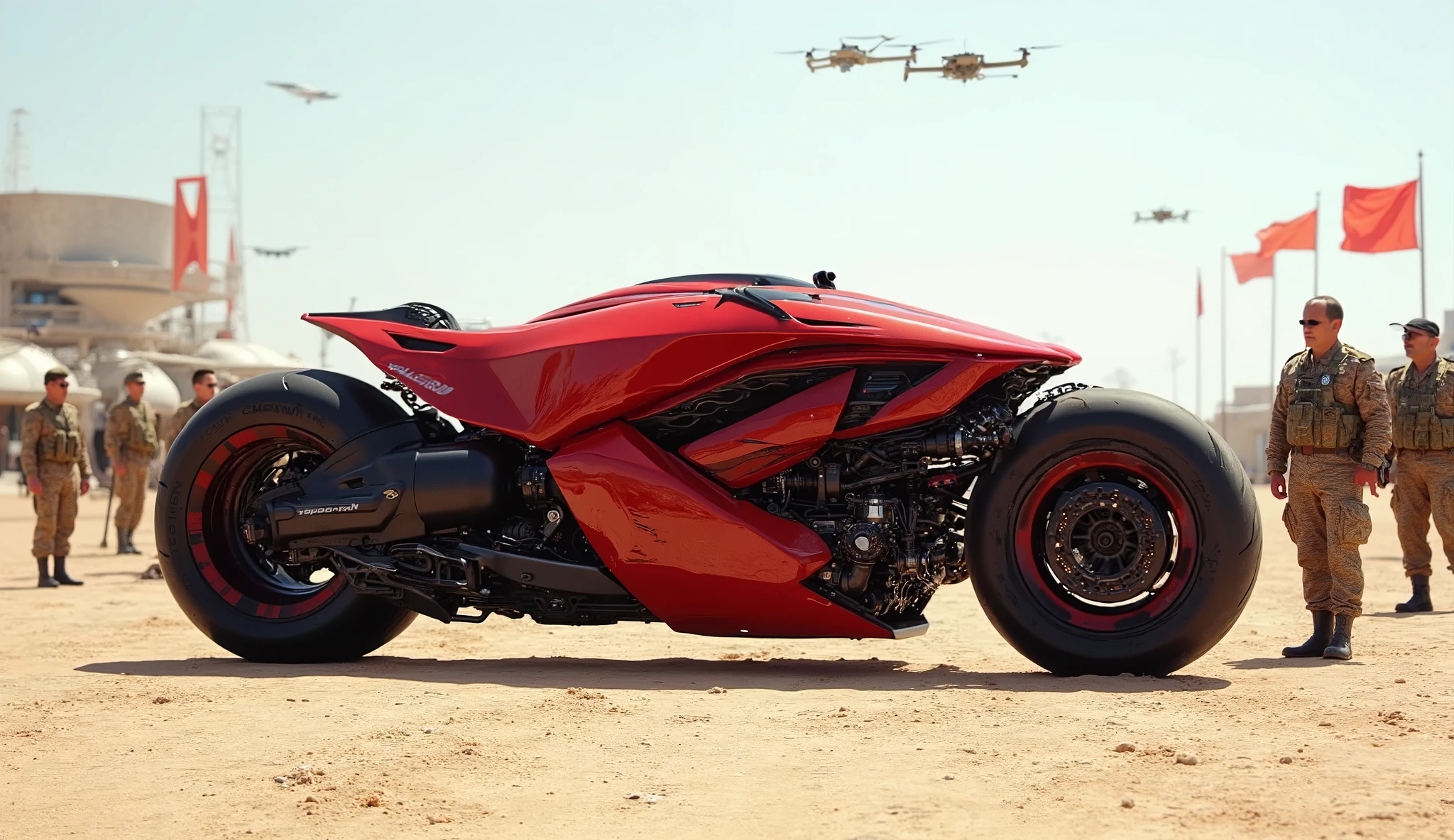 A massive futuristic American military superbike by [Rolls-Royce ...