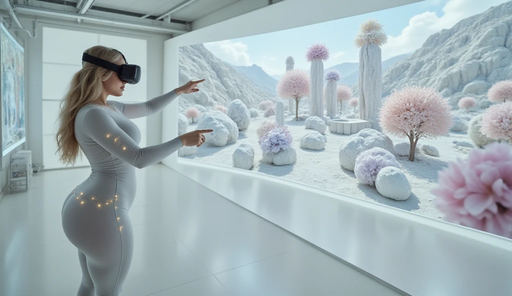 A breathtakingly gorgeous Nordic woman with an impossibly exaggerated ...