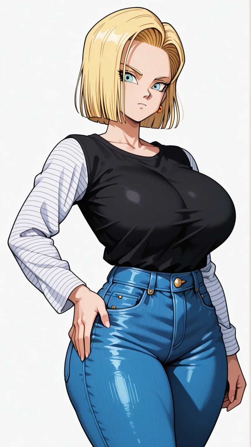 Highest quality, High resolution, And 18, One girl, Android 18 - SeaArt AI