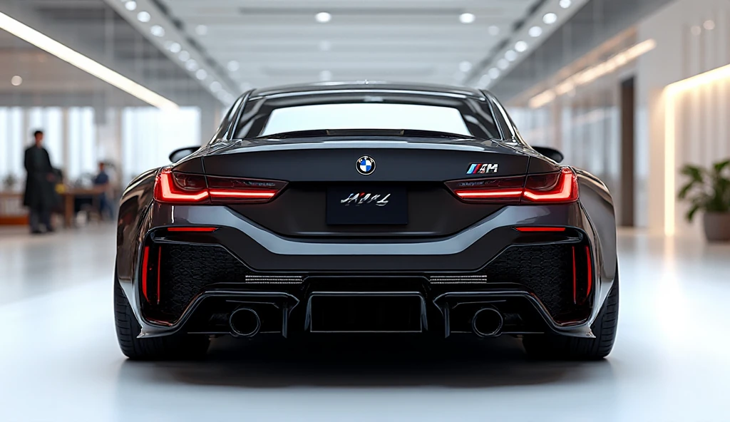 The Model. Design back car front view of a ultra luxurious 2035 BMW m4 ...