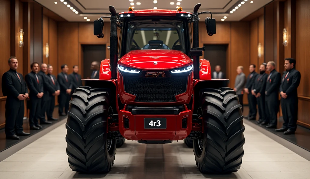 2026 MAN 4R3 Tractor With red Color Front view Full shiny Attractive HD ...