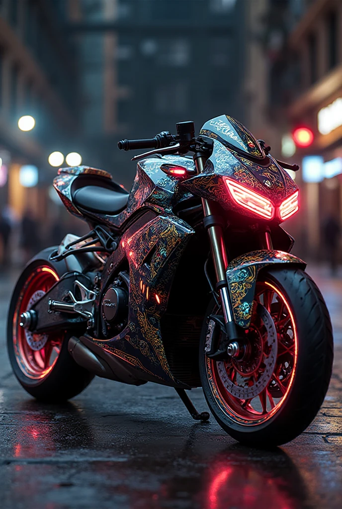 Make me a motorbike Torito tuned with lights and everything - SeaArt AI