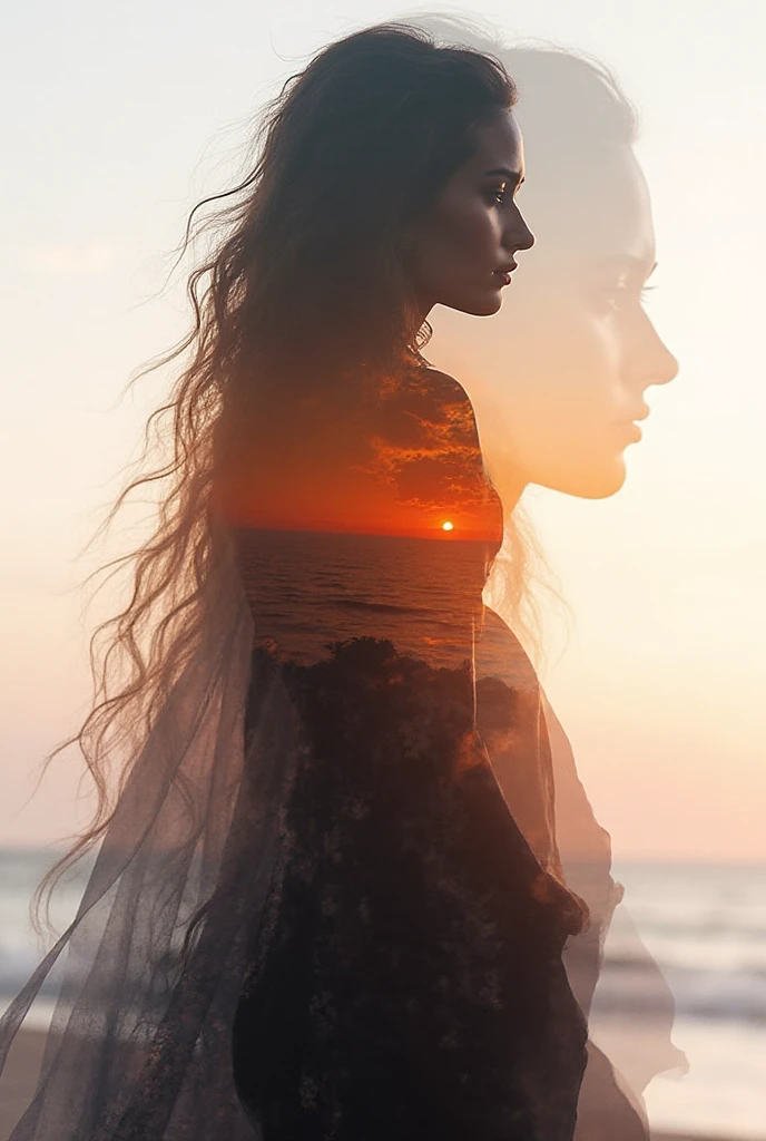 High quality, 8K Ultra HD, A beautiful double exposure that combines an ...