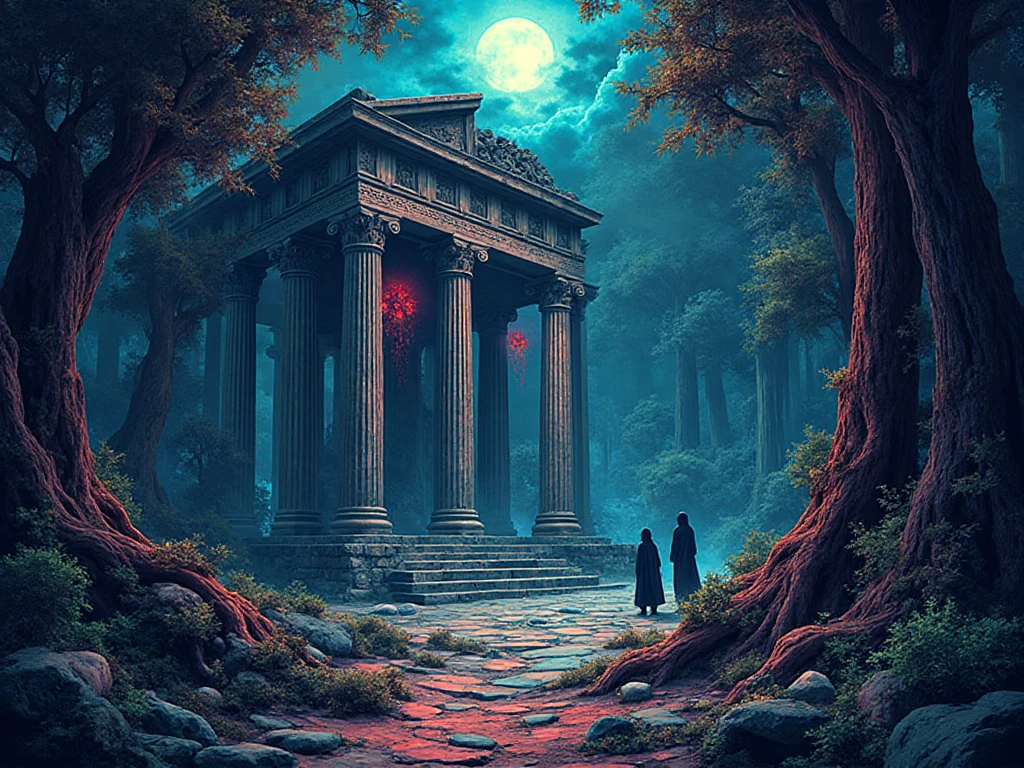 Colorful graphic design. strange and surreal. vintage dark fantasy ...