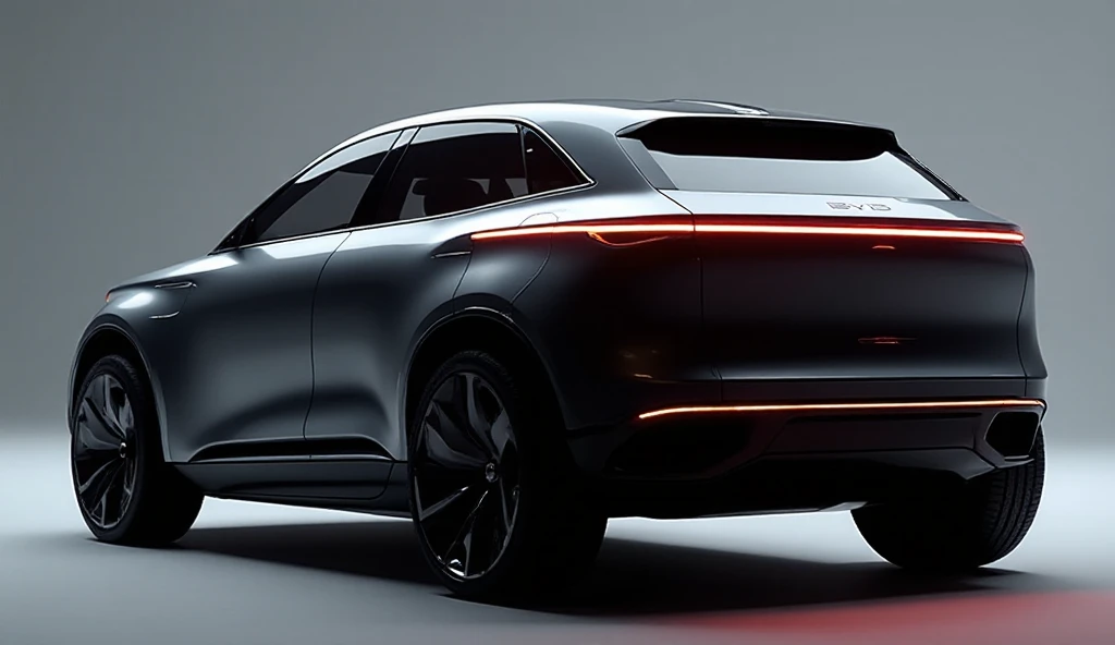"Futuristic 2026 BYD Sealion 07 DM-i smart SUV, full straight back view ...