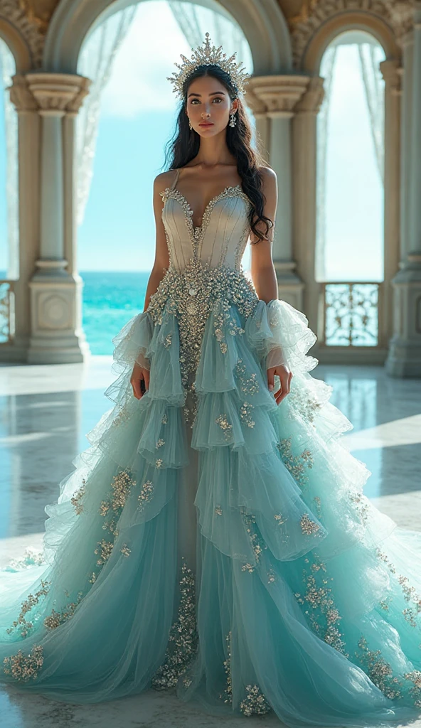 Melody – Sea Pearl Elegance (Text Prompt) Ultra-realistic high - SeaArt AI