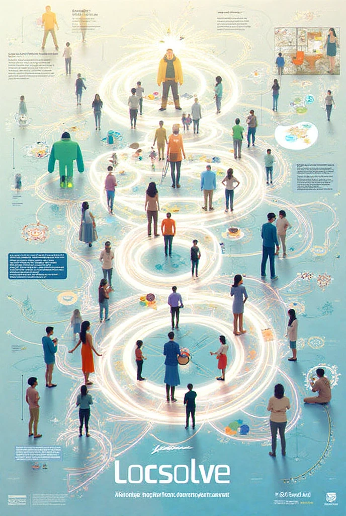 Create art for poster making with a theme LOCASOLVE: mapping people ...
