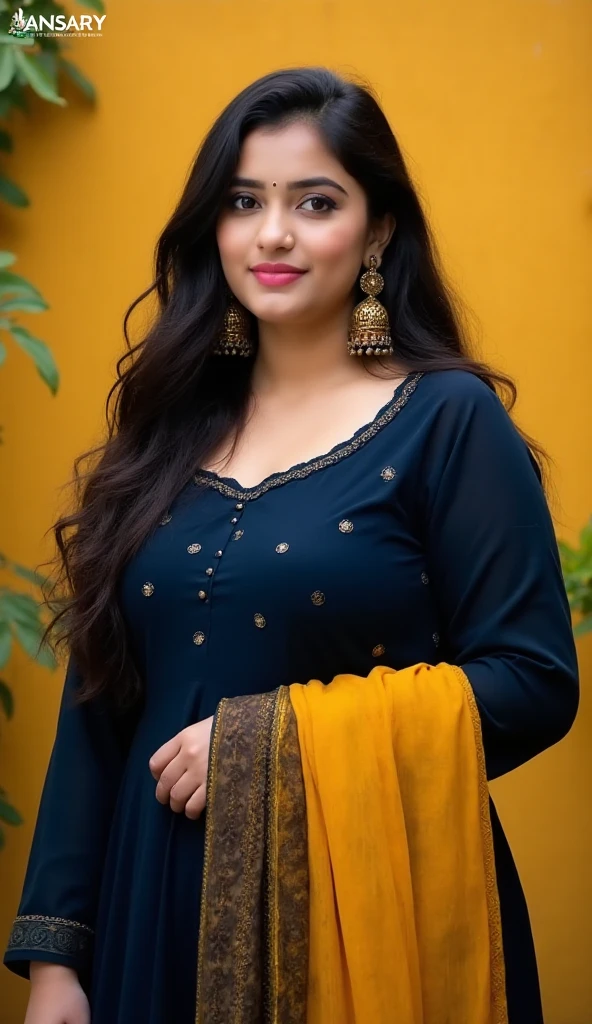 Full body image, A young plus size Pakistan's woman with long - SeaArt AI