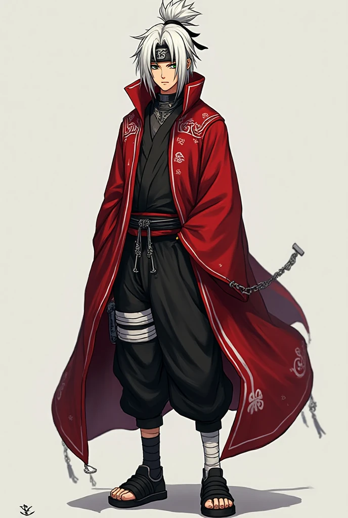 Make a fictional male character inspired by ANIME NARUTO, He - SeaArt AI