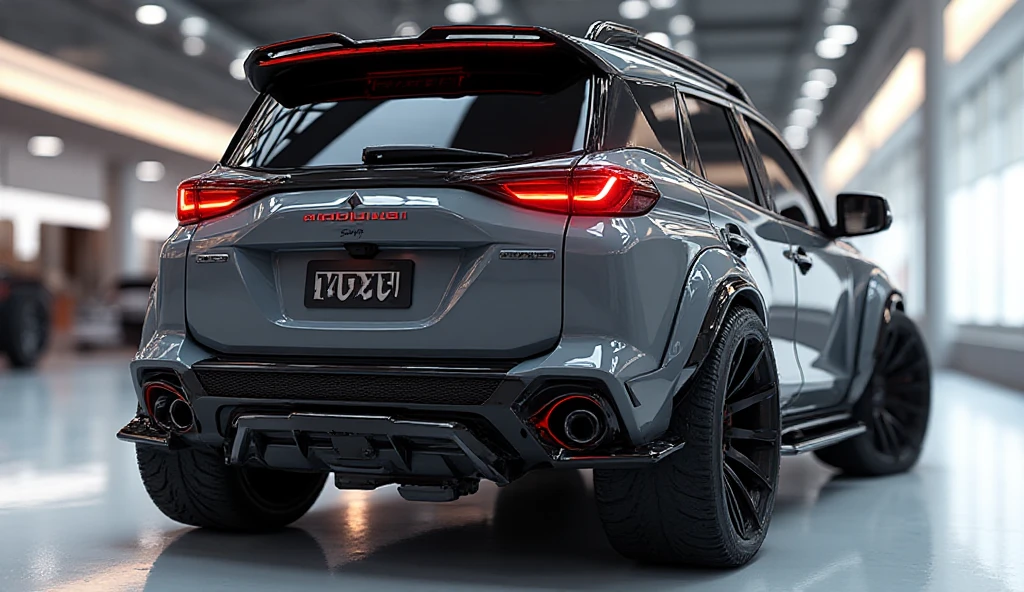 3D render of a heavily modified [2026 Mitsubishi Pajero Sport - SeaArt AI