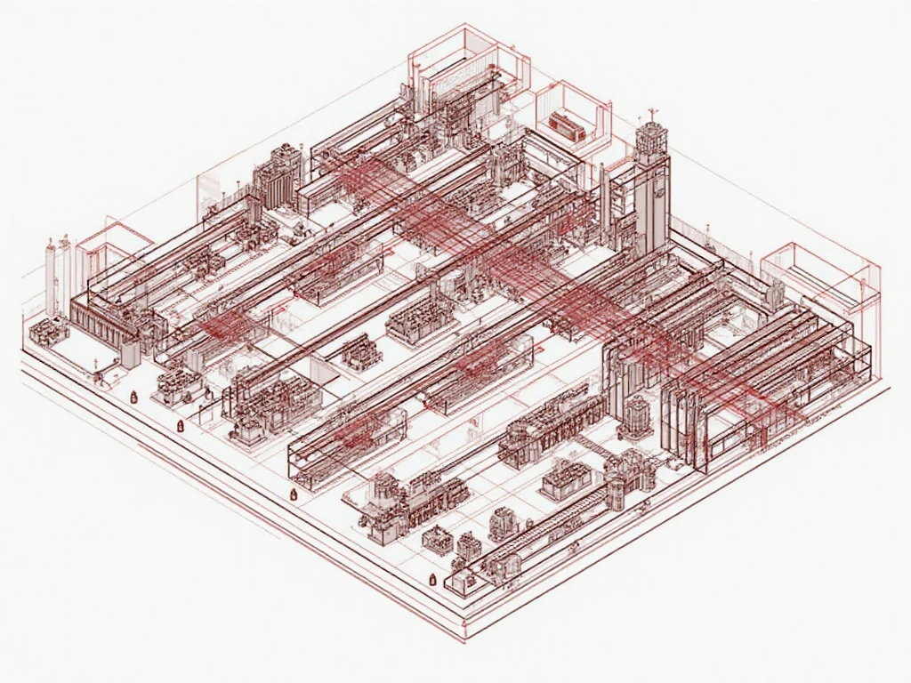 "Create a detailed horizontal background in an isometric projection ...