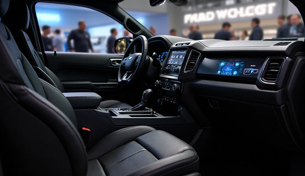 Highly detailed and realistic interior of 2026 Ford Ranger Raptor ...