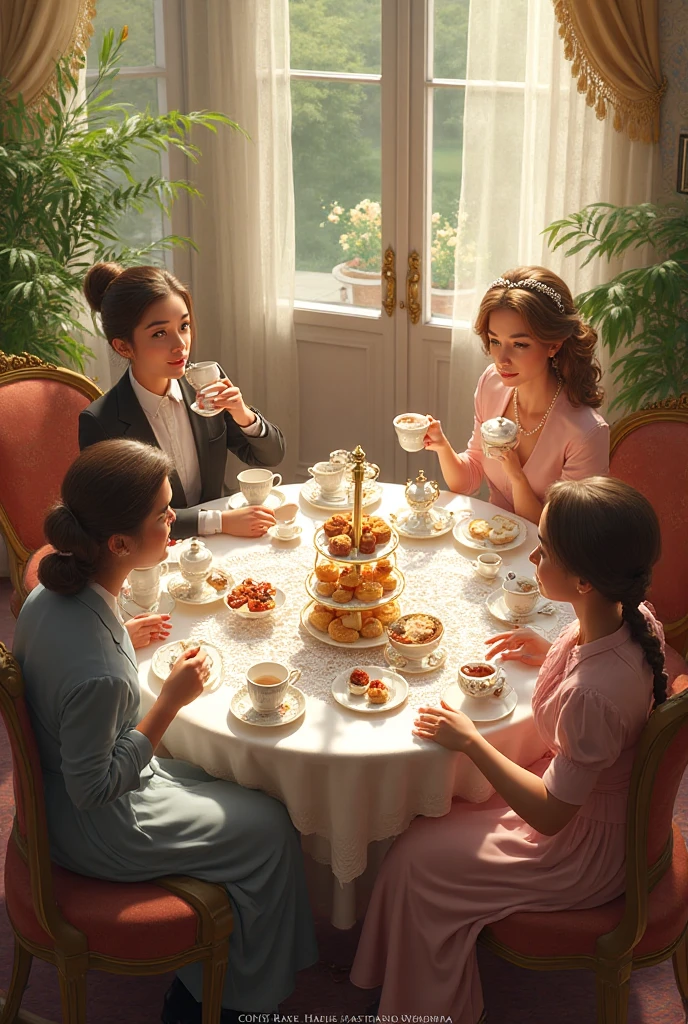 Afternoon tea time - SeaArt AI