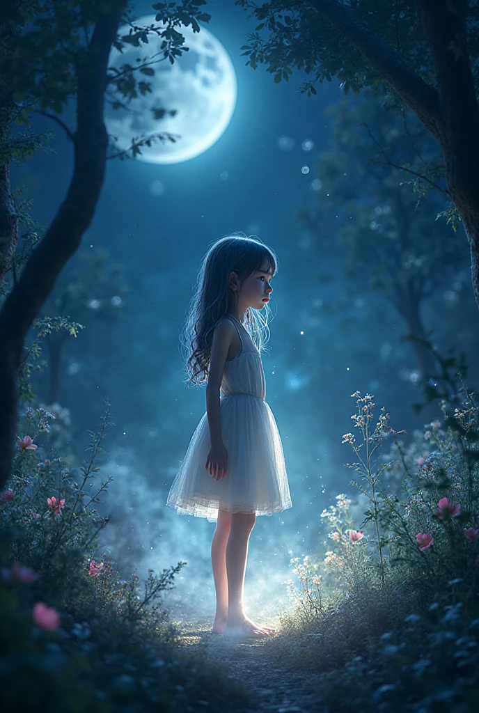 The Girl and the Night - SeaArt AI