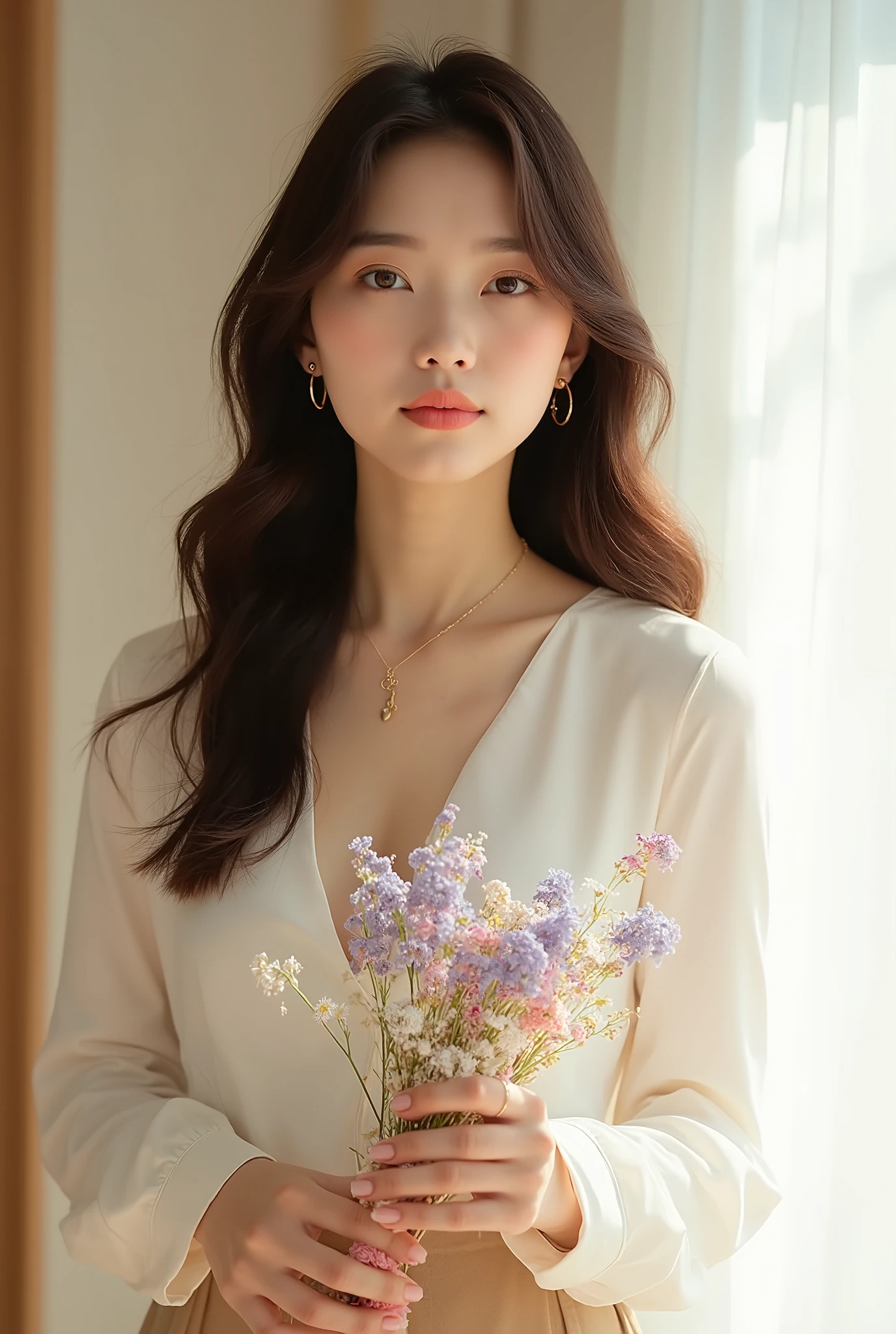 Portrait of Hana Lee, a young East Asian influencer, 25 years old ...