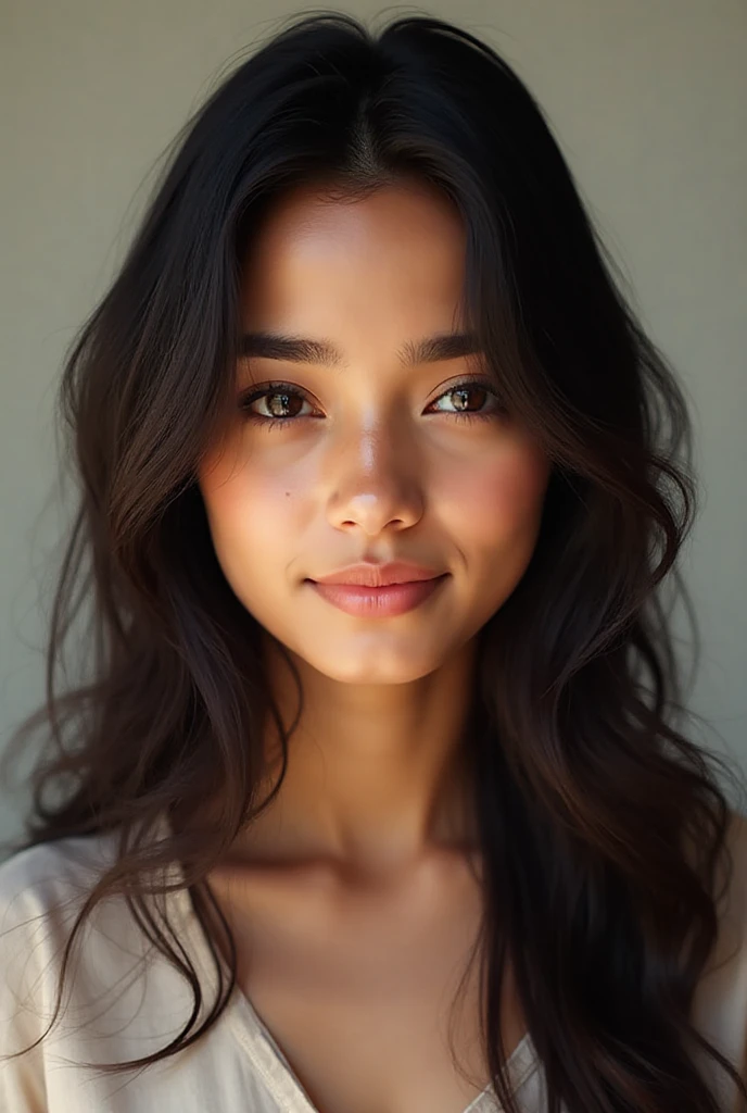 A young person with medium to tall height, bright and balanced body ...