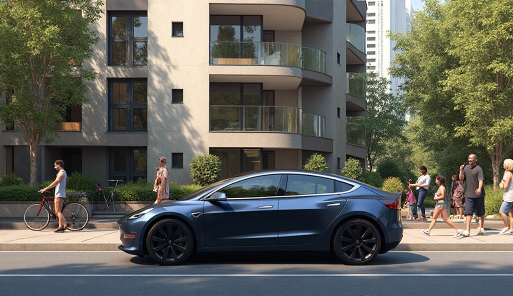 7. Tesla Model 2 in everyday urban lifestyle "2026 Tesla Model 2 parked ...