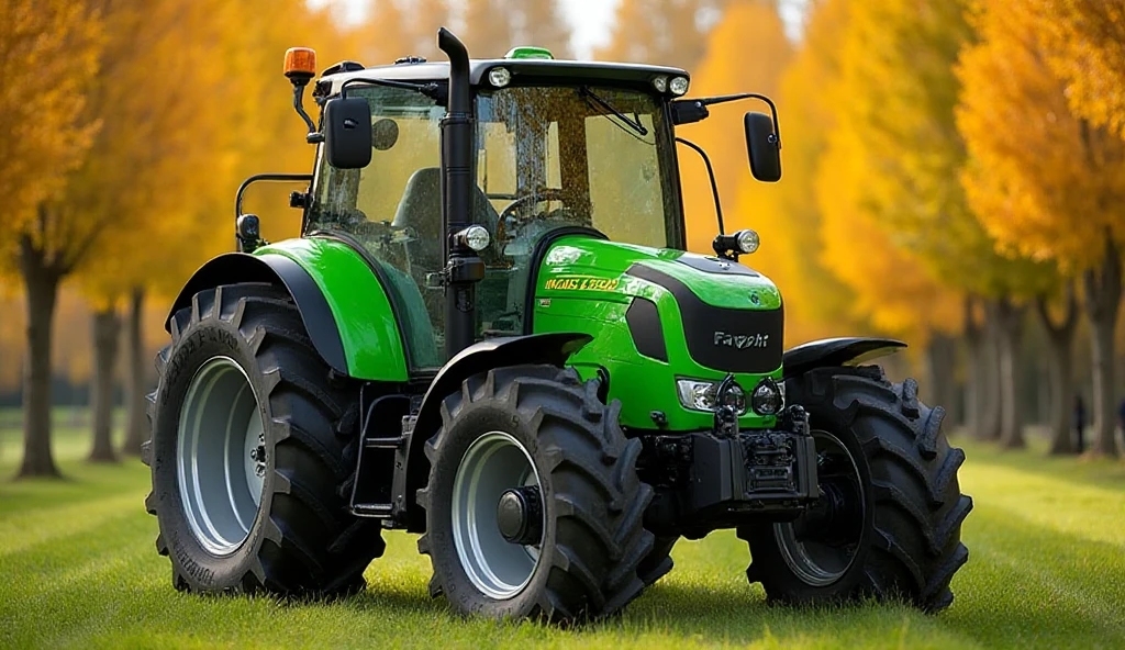 A bright green compact farm 2026 Fendt Favorit 611 tractor parked on a ...