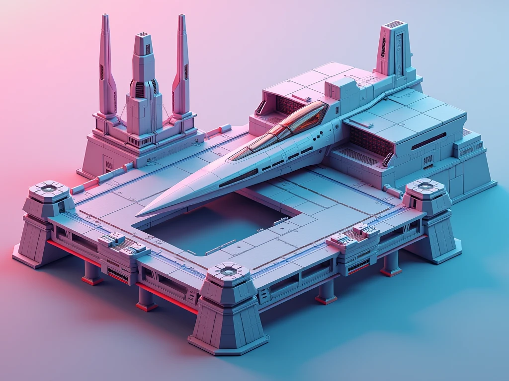 Dock ship moderna futurista 3d, 4k, futurista, style alien, style Space ...